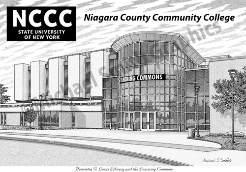 Niagara County Community College | Wall Art Print | Michael Smith Graphics