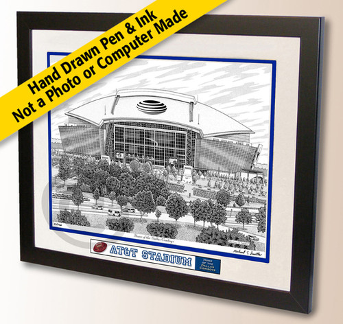 Dallas Cowboys | AT&T Stadium | Wall Art Print | Michael Smith Graphics
