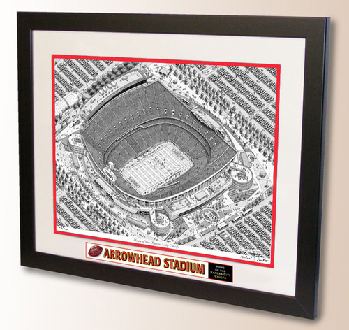 Kansas City Chiefs wall art, Arrowhead Stadium art print, Chiefs gift