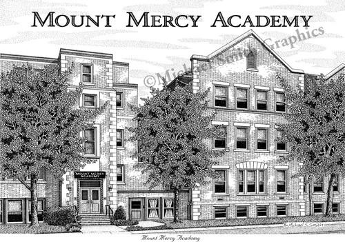 Mount Mercy Academy | Wall Art Print | Michael Smith Graphics