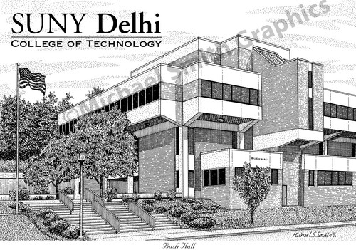 SUNY Delhi | Wall Art Print | Michael Smith Graphics