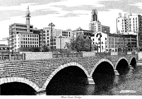 Main Street Bridge in Rochester
