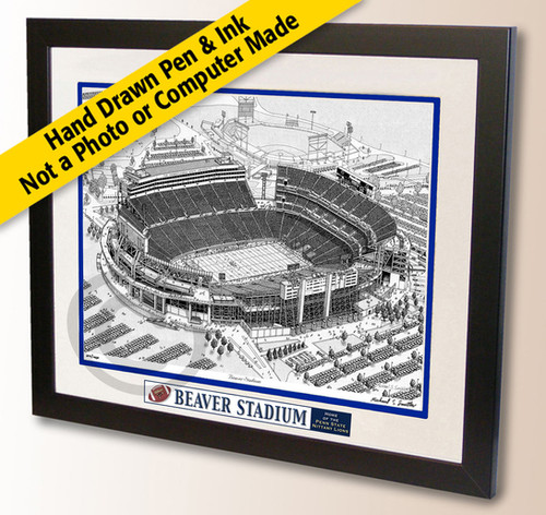 Penn State Nittany Lions wall art, Beaver Stadium art print, Fan gift