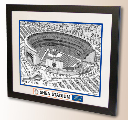New York Mets wall art, Shea Stadium art print, Mets fan gift idea