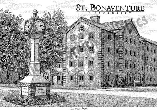 St. Bonaventure University | Wall Art Print | Michael Smith Graphics