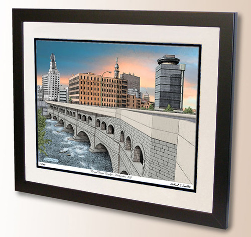 Rochester art print, Broad Street Bridge by Michael Smith