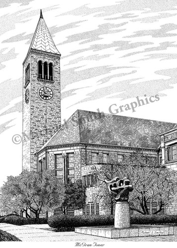 Cornell University | Wall Art Print | Michael Smith Graphics