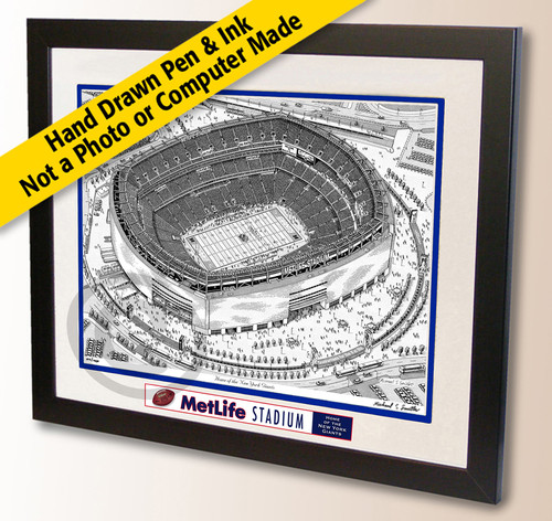 New York Giants | MetLife Stadium | Wall Art Print | Michael Smith Graphics