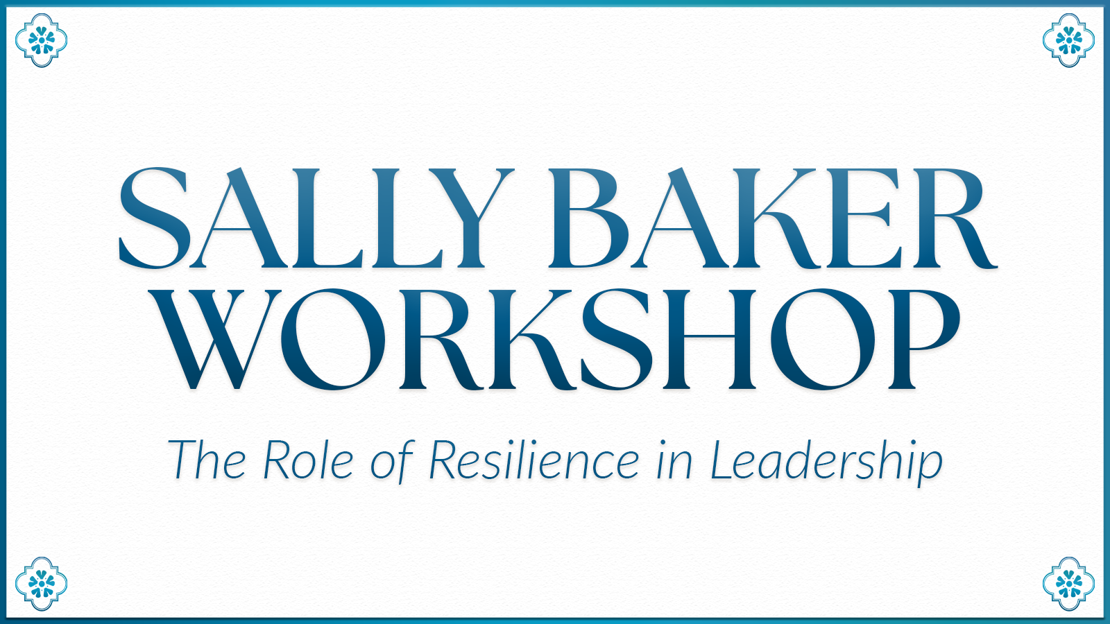 Sally Baker Workshop | GGLF 2025