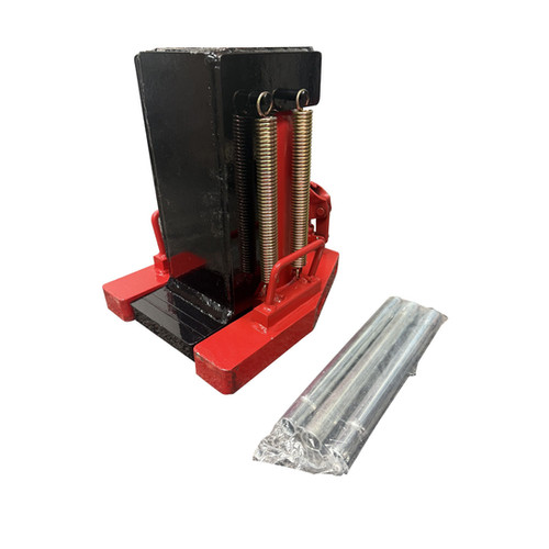 Hydraulic Toe Jack with 20-ton toe Cap. and 40-ton top Cap., lifting ...