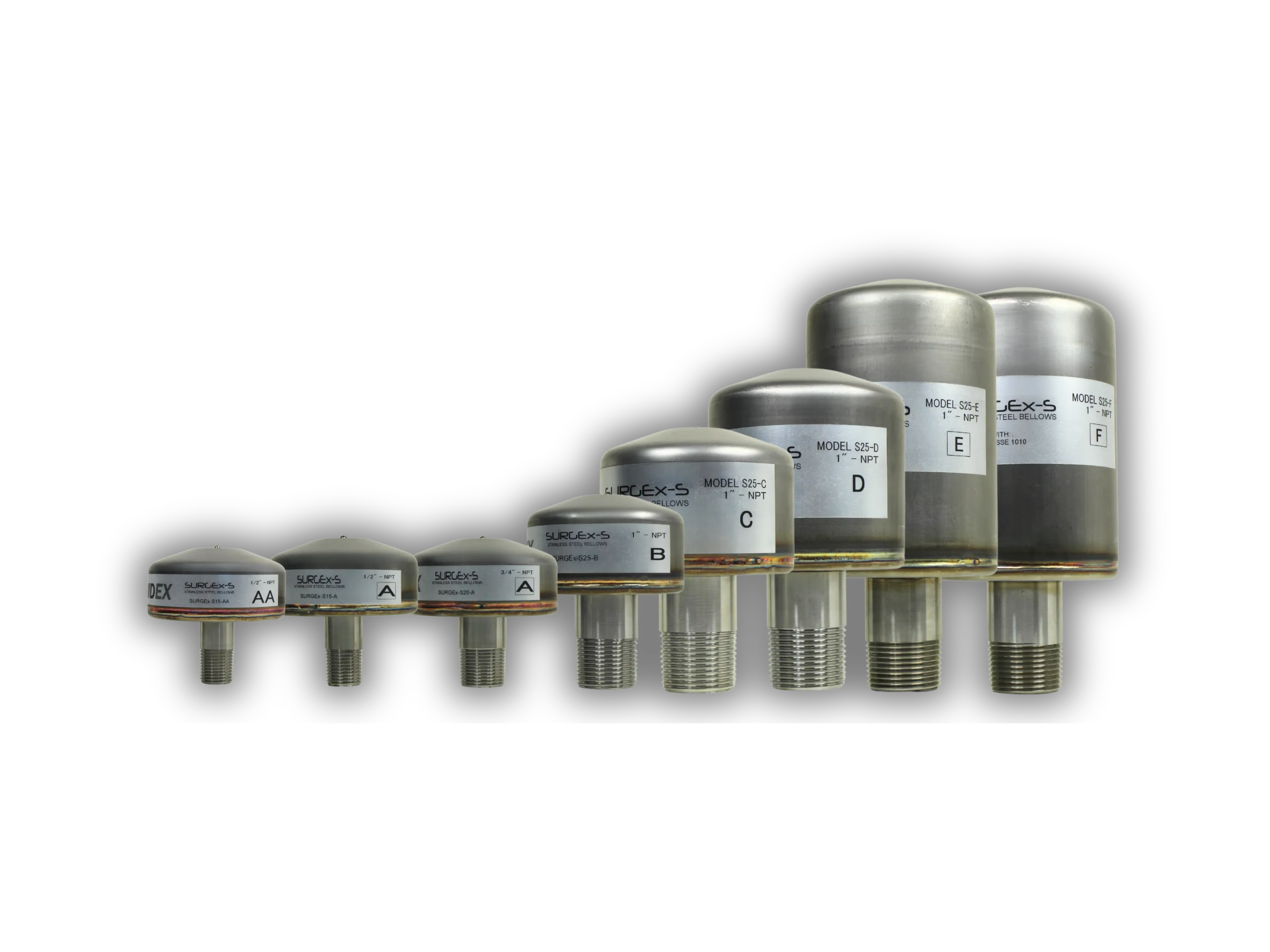 SS Bellows Water Hammer Arrestors | SURGEx