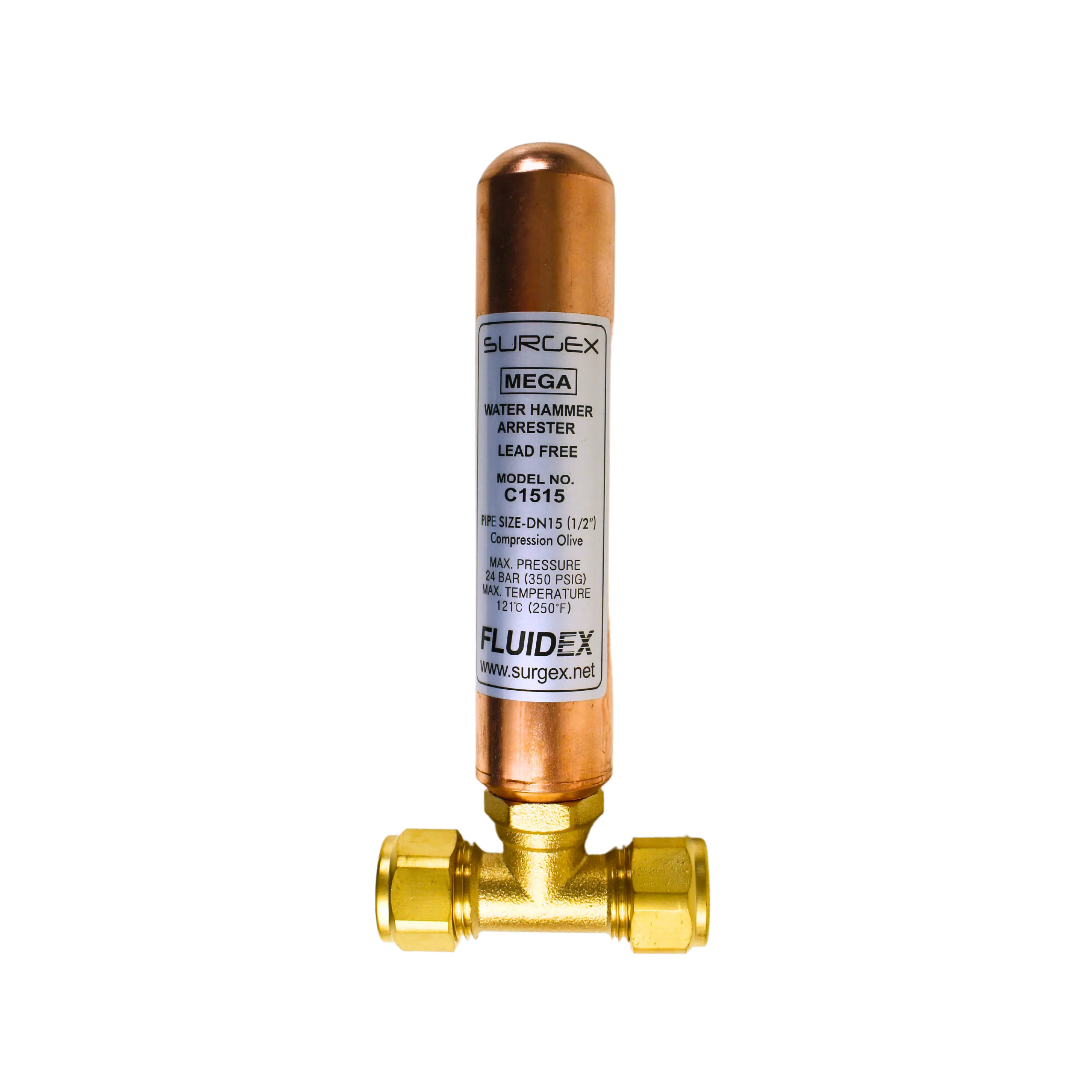 Compression Fitting Water Hammer Arrestors | SURGEx