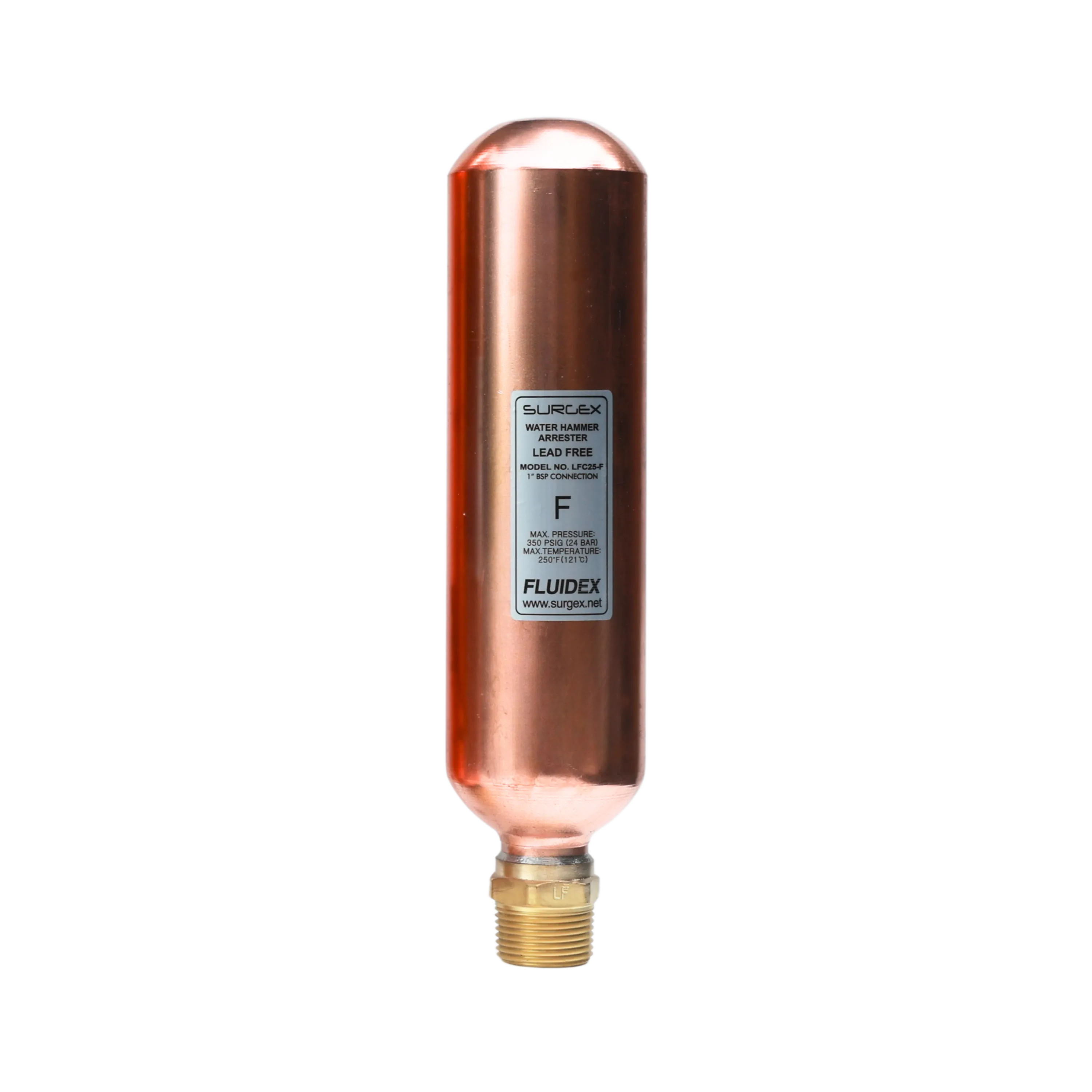SURGEx LFC25-F Lead-Free Water Hammer Arrestor size F 1" 25mm | SURGEx