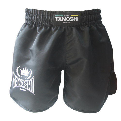 Shorts KNG Preto TANOSHI para Luta MuayThai Sanda Kick | Tanoshi Sports
