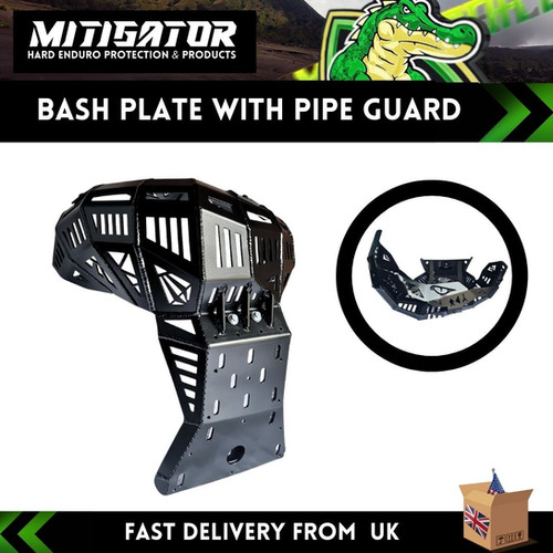 Mitigator Bash Plate with Pipe Guard Beta RR 250/300 2020-2025 - Black ...