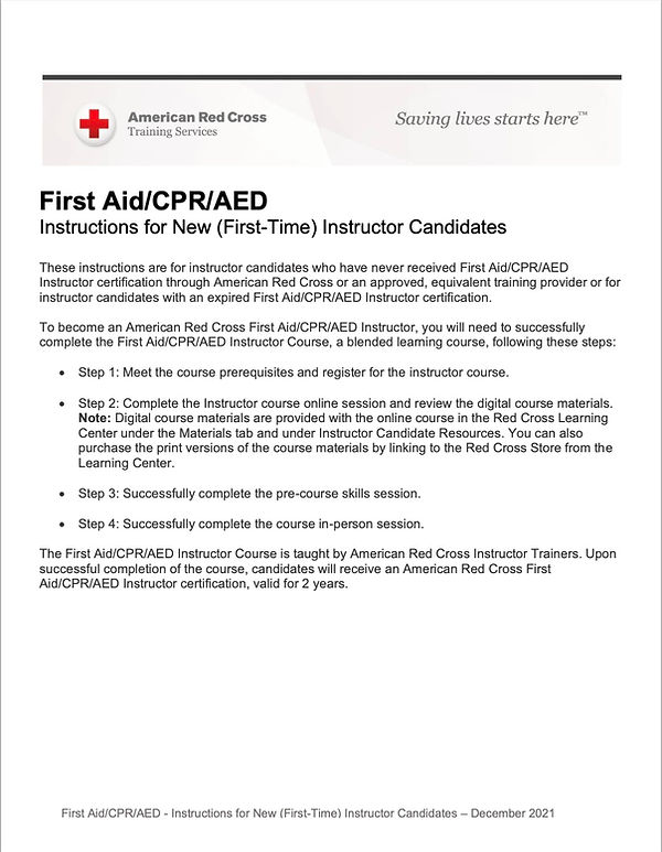 AMERICAN RED CROSS INSTRUCTOR COURSE | Heartbeat Safety | CPR, First ...