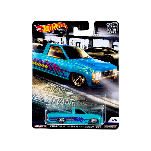 Hot Wheels Cruise Boulevard Custom '93 Nissan Hardbody D21 Car Culture ...