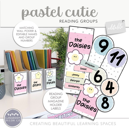 Pastel Cutie | Reading Groups | Classroom Decor Co