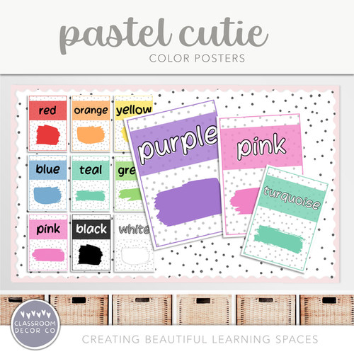 Pastel Cutie | Color Posters | Classroom Decor Co