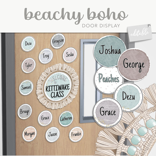 Beachy Boho | Door Display | Classroom Decor Co