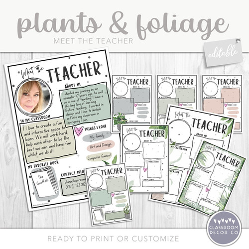 Plants and Foliage | Meet the Teacher | Classroom Decor Co