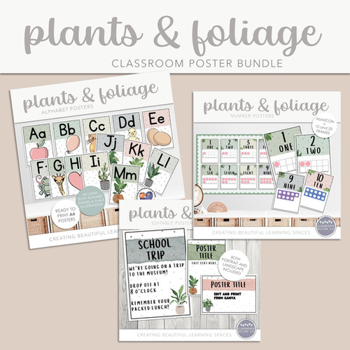 Plants and Foliage | Classroom Posters Mini Bundle | Classroom Decor Co