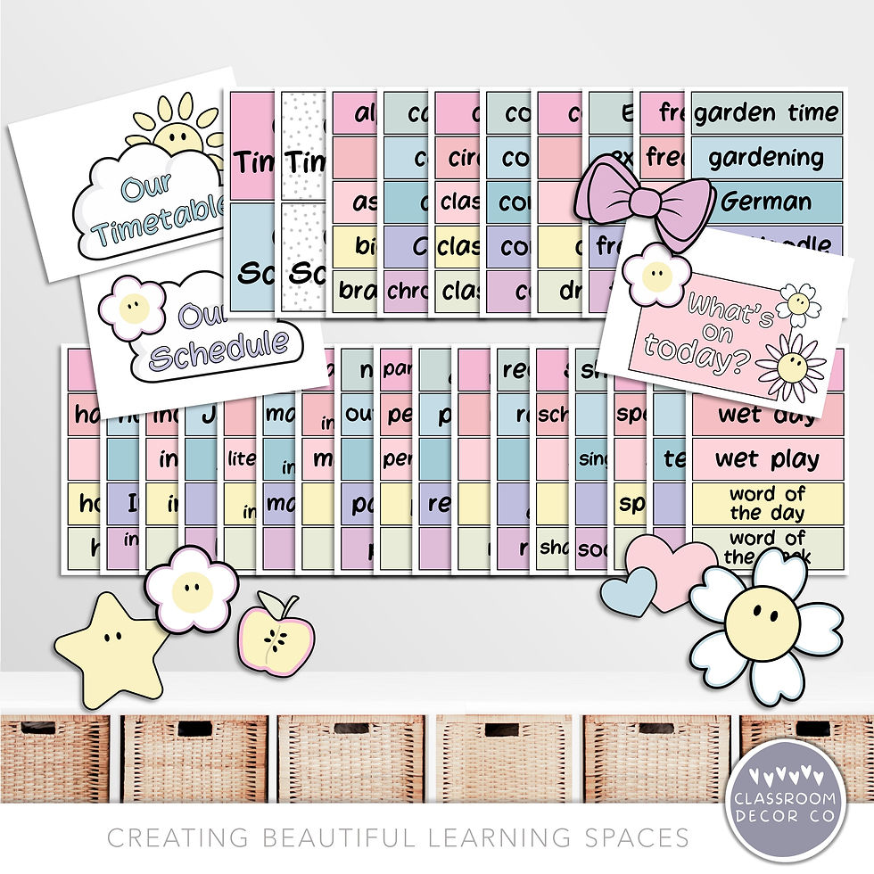 Daily Schedules | Classroom Decor Co