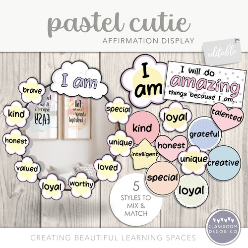 Pastel Cutie | Affirmations | Classroom Decor Co