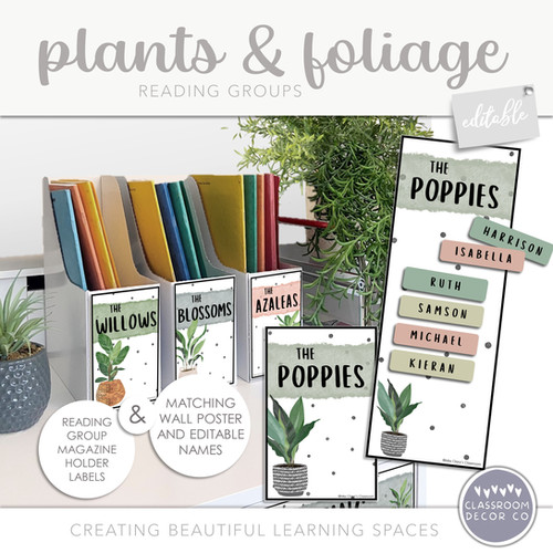 Plants and Foliage | Reading Groups | Classroom Decor Co