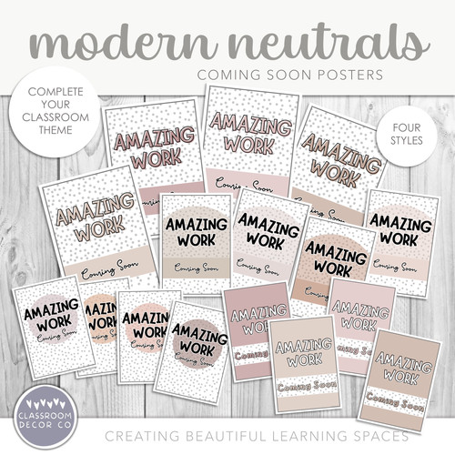 Modern Neutrals | Coming Soon | Classroom Decor Co