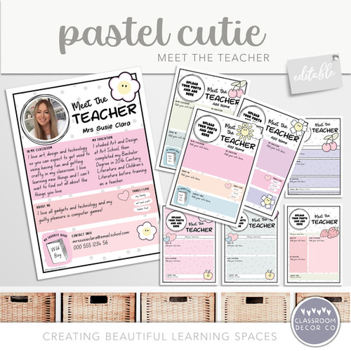 Pastel Cutie | Meet the Teacher | Classroom Decor Co