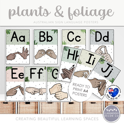 Plants and Foliage | AUSLAN Australian Sign Language Posters ...