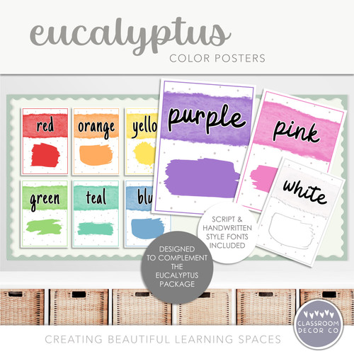 Eucalyptus | Color Posters | Classroom Decor Co