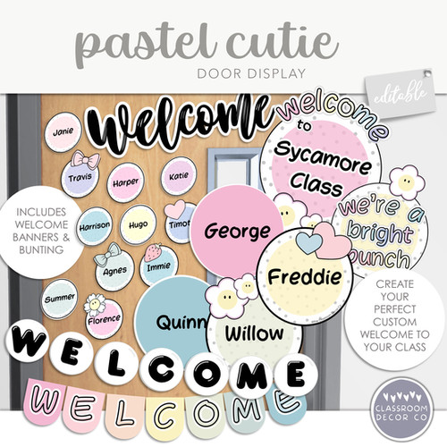 Pastel Cutie | Door Display | Classroom Decor Co