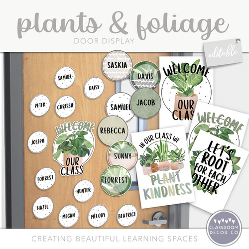 Plants and Foliage | Door Display | Classroom Decor Co