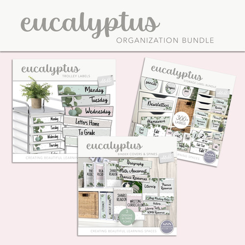 Eucalyptus | Organization Mini Bundle | Classroom Decor Co
