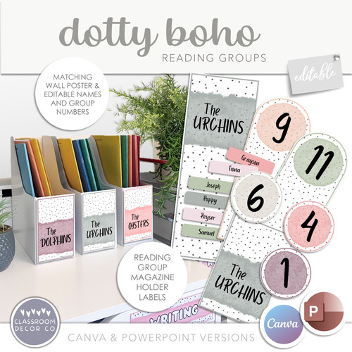 Dotty Boho | Reading Groups | Classroom Decor Co