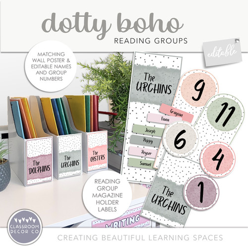 Dotty Boho | Reading Groups | Classroom Decor Co