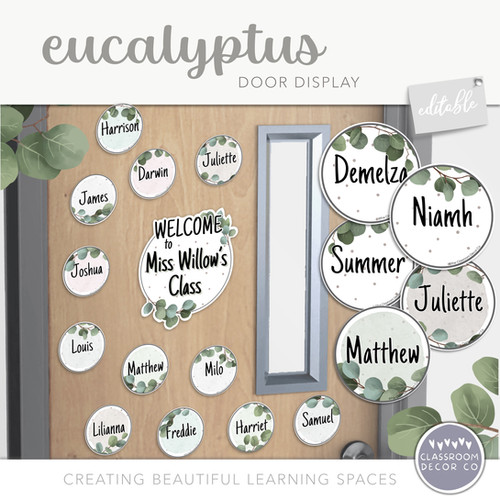 Eucalyptus | Door Display | Classroom Decor Co