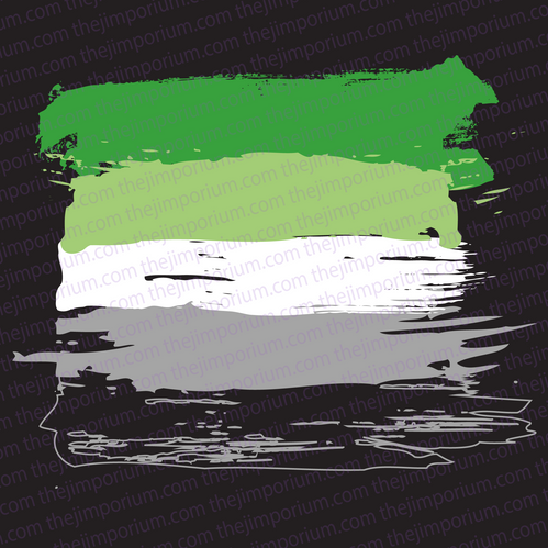 Aromantic Pride Button Badge | Mercenary Creative