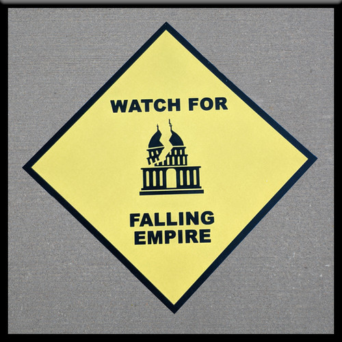 Falling Empire Sticker | Mercenary Creative