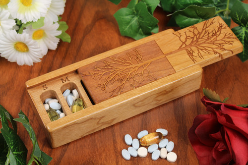 Tree of Life | 7 Day Pill Box | Single | Masterpiece Laser