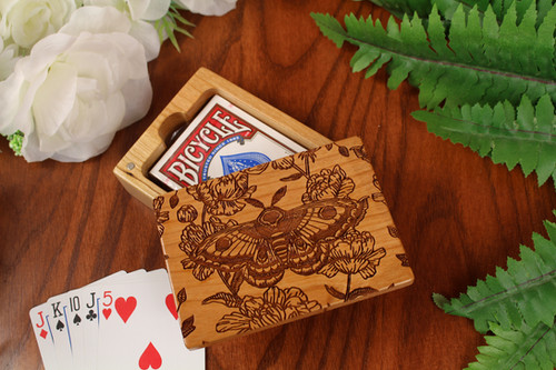 Playing Card Case | Moth | Masterpiece Laser