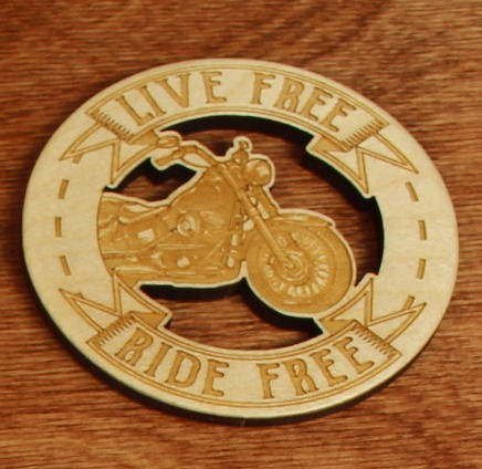 Coaster Wood Engraved by Laser | Masterpiece Lasered Wood