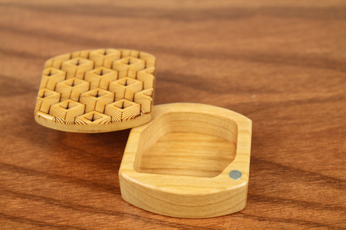 Depth Optical Art | Natural Wood Decorative Magnetic Box | Laser ...