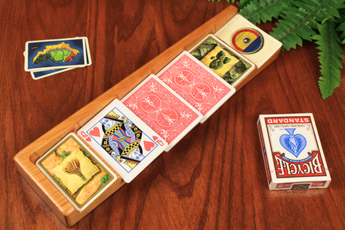 Board Game Card Holder - Solid Cherry | Masterpiece Laser