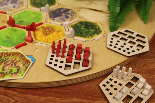 Game Piece Organizer - Set of 6 | Catan Piece Organizer | Masterpiece Laser
