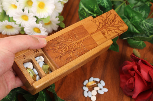 Tree of Life | 7 Day Pill Box | Single | Masterpiece Laser