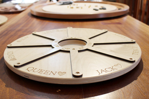 Tripoley Board with Lazy Susan | Baltic Birch | Masterpiece Laser