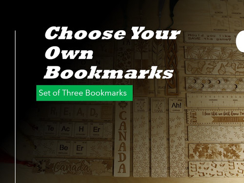 Choose Your Own Bookmarks | Set of Three | Masterpiece Laser